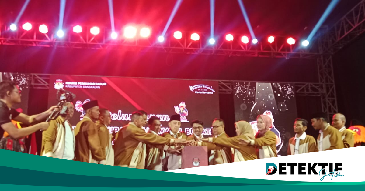 Launching Pilkada Bangkalan 2024, KPU Angkat Ayam Gaok Sebagai Maskot ...
